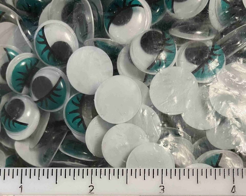 1800 Googly Eyes Eyelashes Green Wiggly | eBay