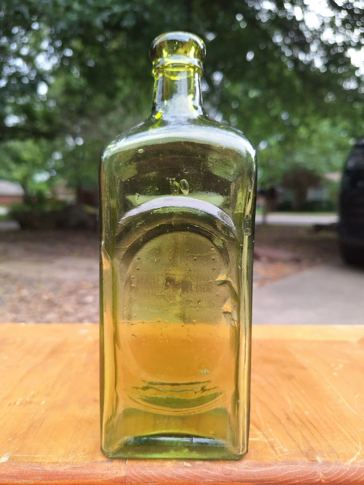 Antique c1890 Dr. Kilmers Swamp Root & Kidney Cure - Yellow Green Glass ...