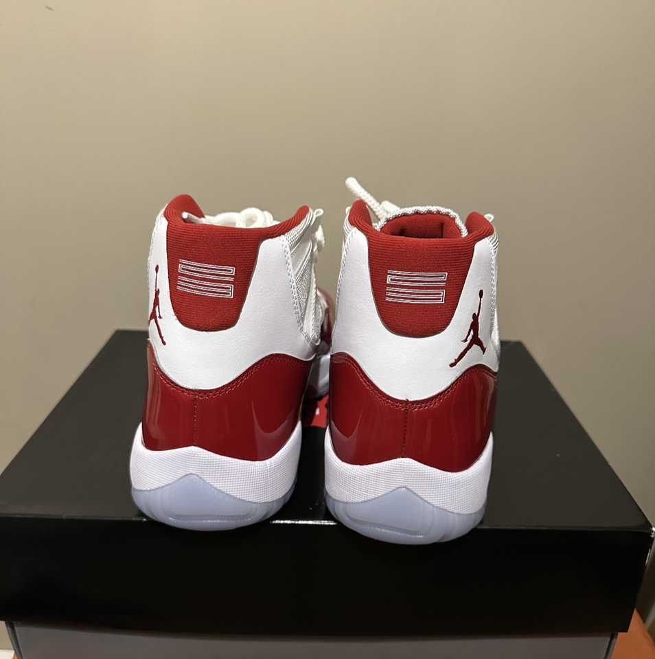 UK SIZE 10 - NIKE AIR JORDAN 11 VARSITY RED "CHERRY" - 100% AUTHENTIC ...