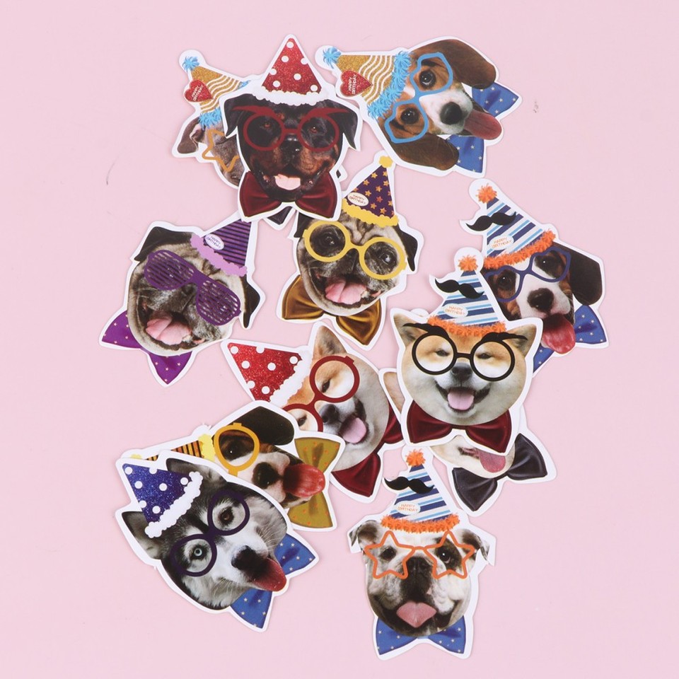 Birthday Party Puppy Bunting Pet Decorations Cartoon Happy Banner | eBay UK