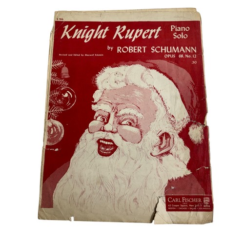 Vintage Knight Rupert by Robert Schumann 1943 Piano Solo Opus 68 No 5 ...