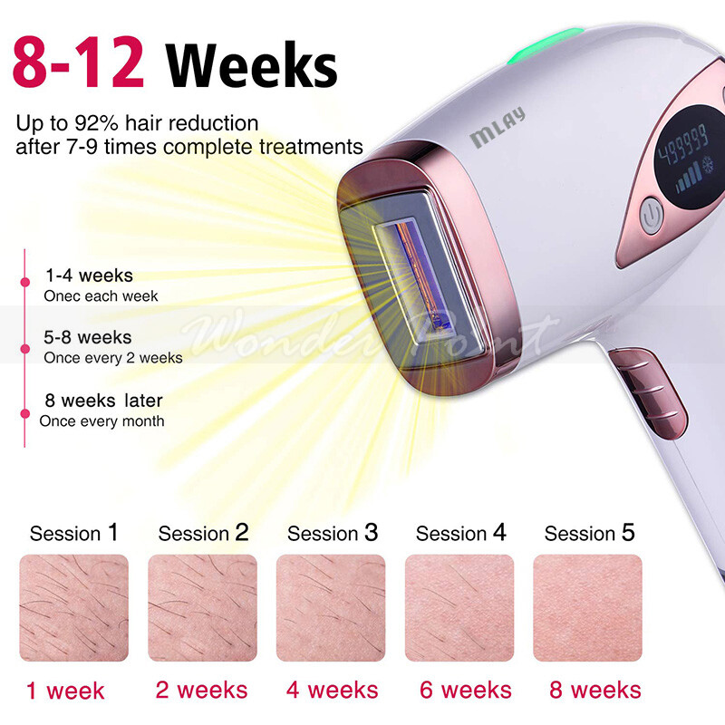 Mlay T4 IPL Laser Permanent Hair Removal Epilator Remove Moustache ...
