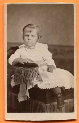 CDV Tipton, IA, Portrait of a Little Girl, by Kilbourne, circa 1880s ...
