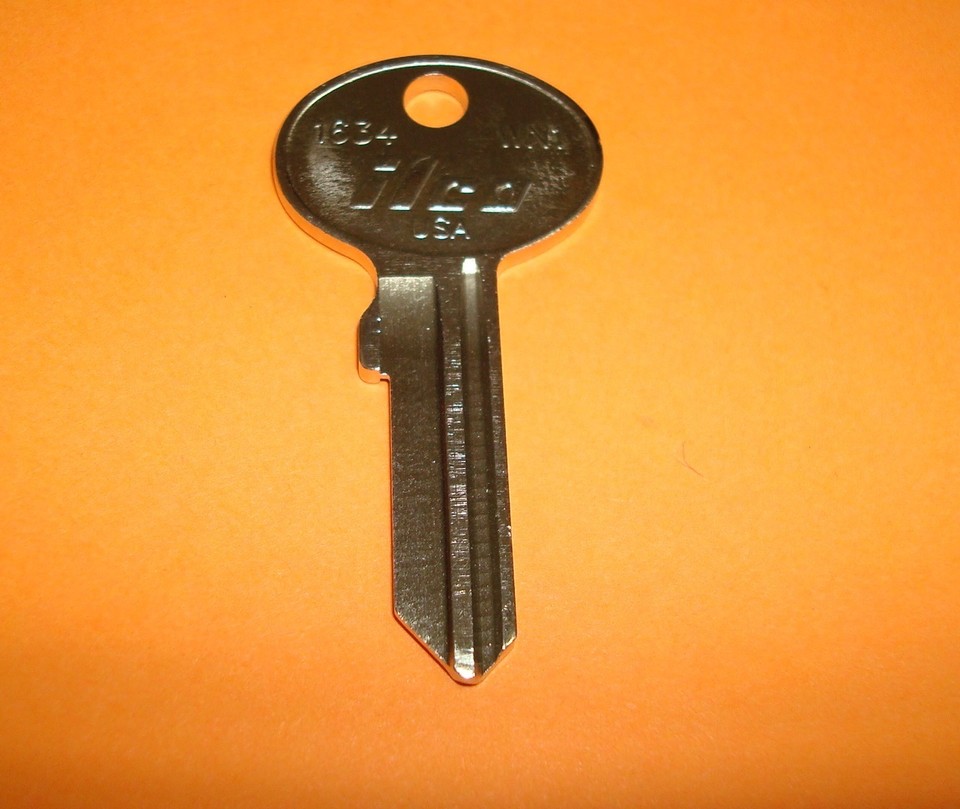 🔑LOT OF 2 OF ILCO WN1 1634 Key Wind Mail box Lock Key Blanks (2 UNCUT ...