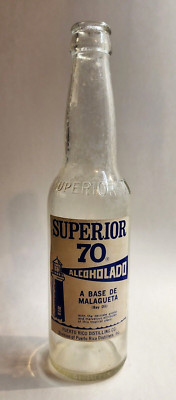 VINTAGE BOTTLE / ALCOHOLADO SUPERIOR 70 / ARECIBO PUERTO RICO 1955 | eBay