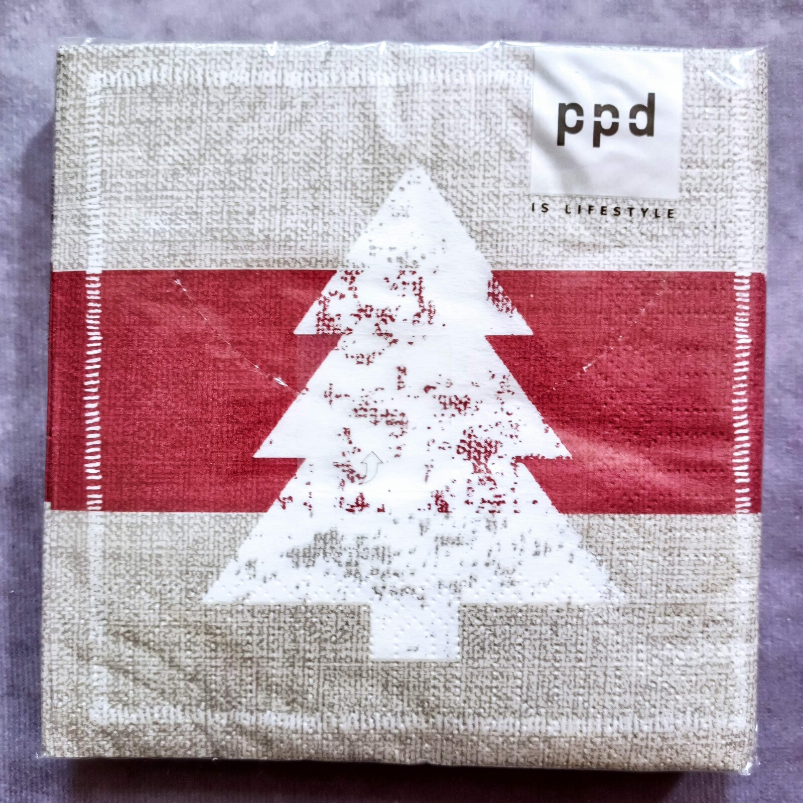 Paper Napkins Tree Fashion burgaundy 20-count 25cm Cocktail Beverage ...