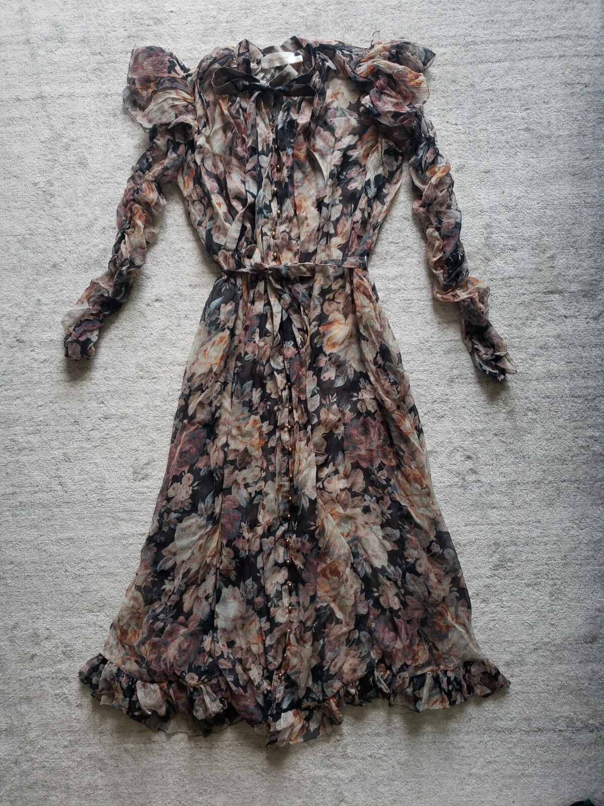 Zimmermann Women's Tempest Frolic Dress In Black Fade… - Gem