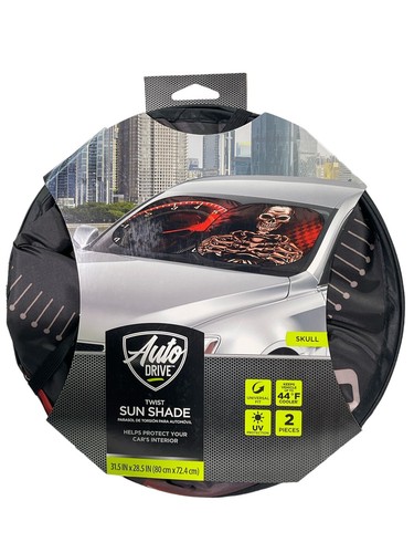 Skull Skeleton Car Truck SUV Auto Windshield Accordion Folding Sun ...