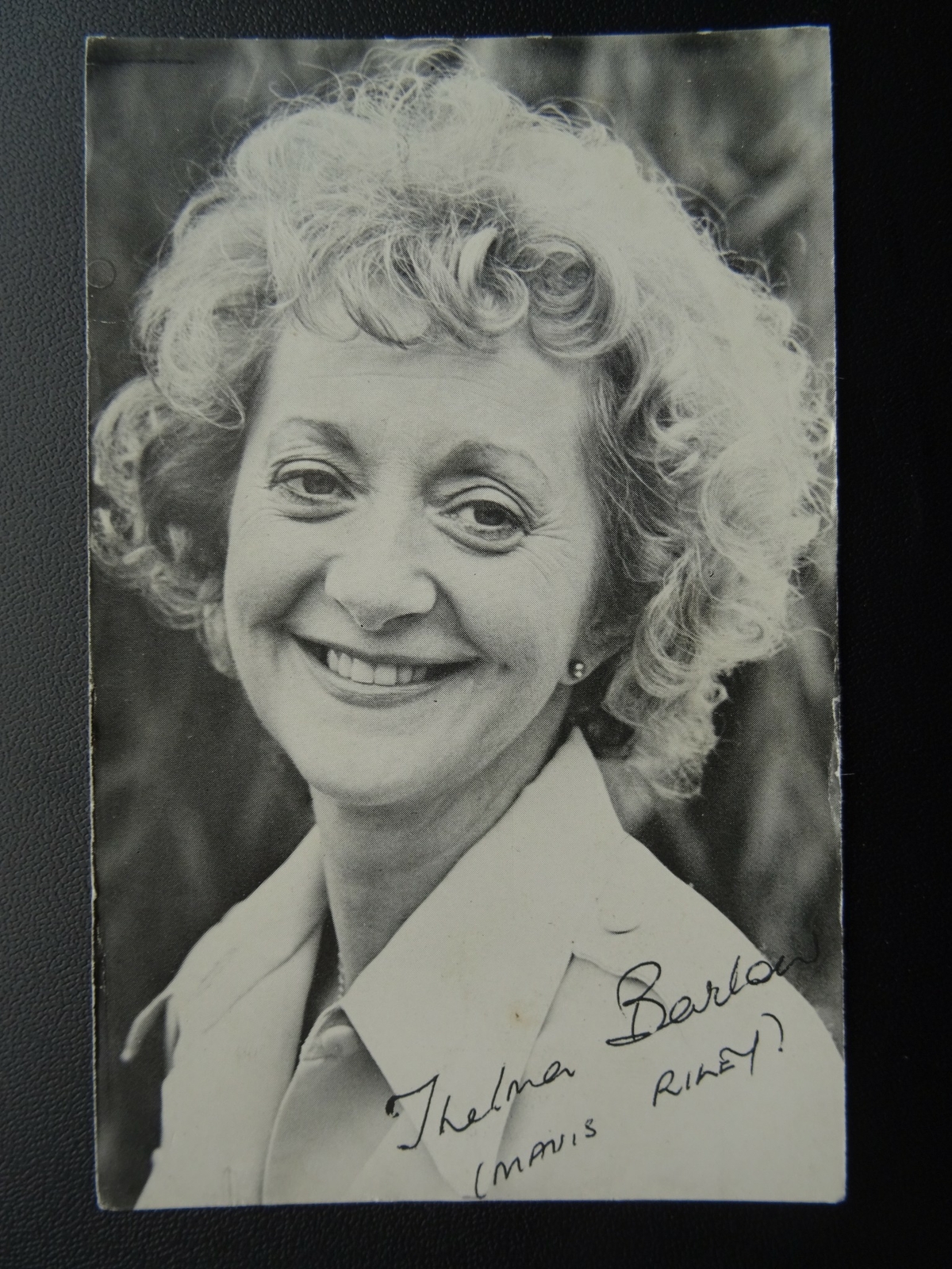 Coronation Street Actress THELMA BARLOW Mavis Riley c1970/80's signed ...