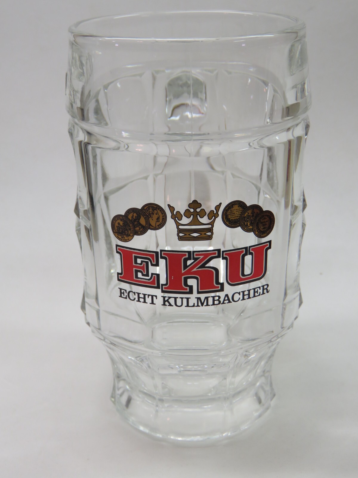 5" BEER Dimpled Stein Glass ~ Kulmbacher Brauerei EKU Bier ~ Kulmbach ...
