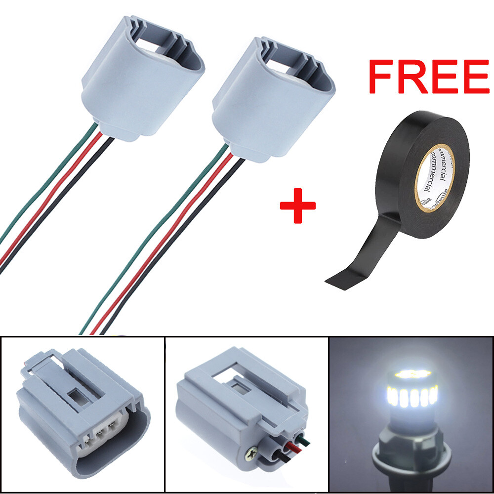 H13 Female Socket Headlight LED Plug Wire Harness Sockets Adapter ...