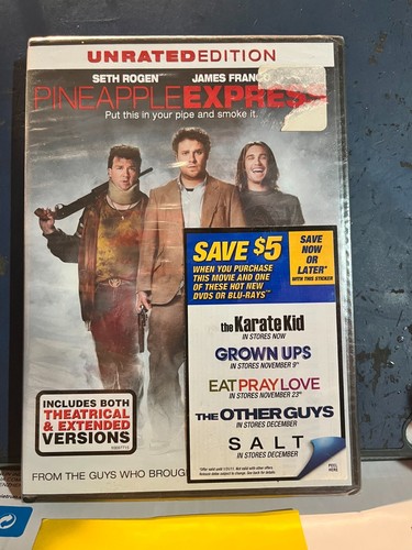 PINEAPPLE EXPRESS DVD SETH ROGEN, JAMES FRANCO, PUT THIS IN YOUR PIPE ...