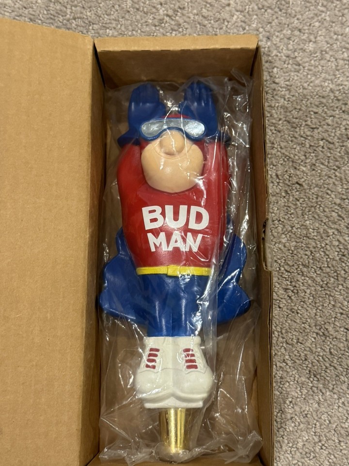 Vintage Original Bud Man Beer Tap Handle - New in Original Package | eBay