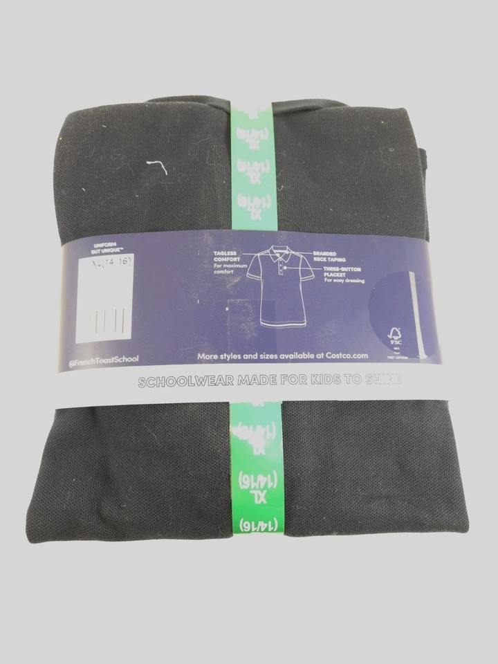 NEW 2 Pack Navy Blue 14/16 French Toast Kids Uniform Shirts | eBay