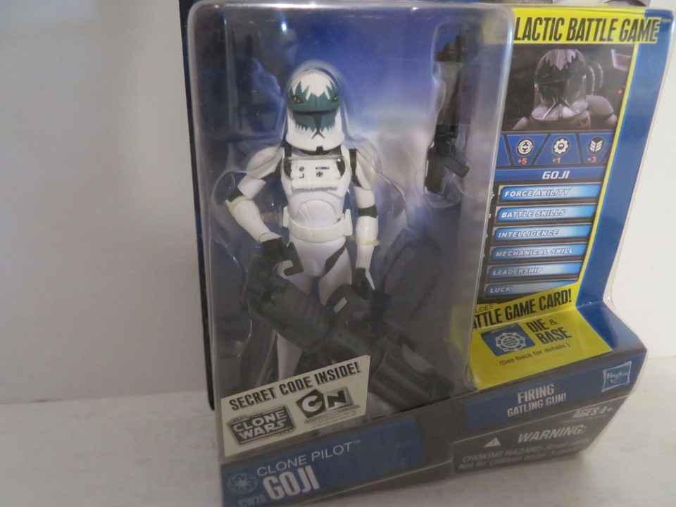 Hasbro Star Wars The Clone Wars CW28 Clone Pilot Goji Action Figure ...