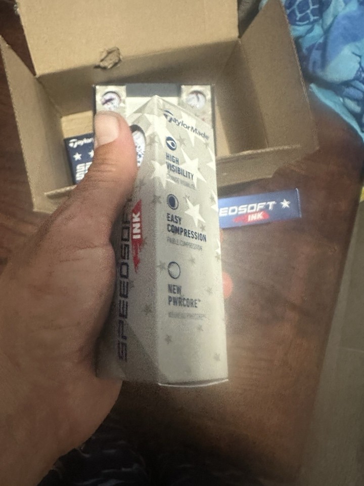 USA FLAG TaylorMade Speedsoft INK (RED, WHITE & BLUE) Golf Balls - 3 ...