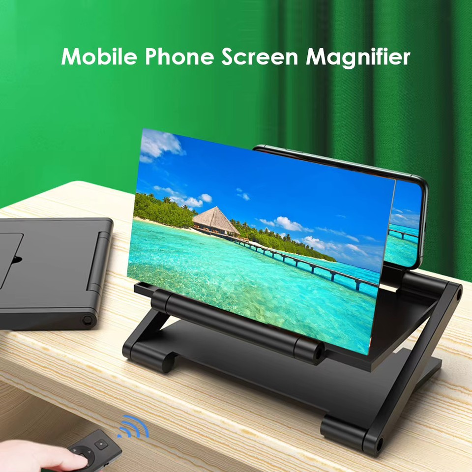 8 inch 3D HD Cell Phone Screen Amplifier Bracket Foldable Display ...