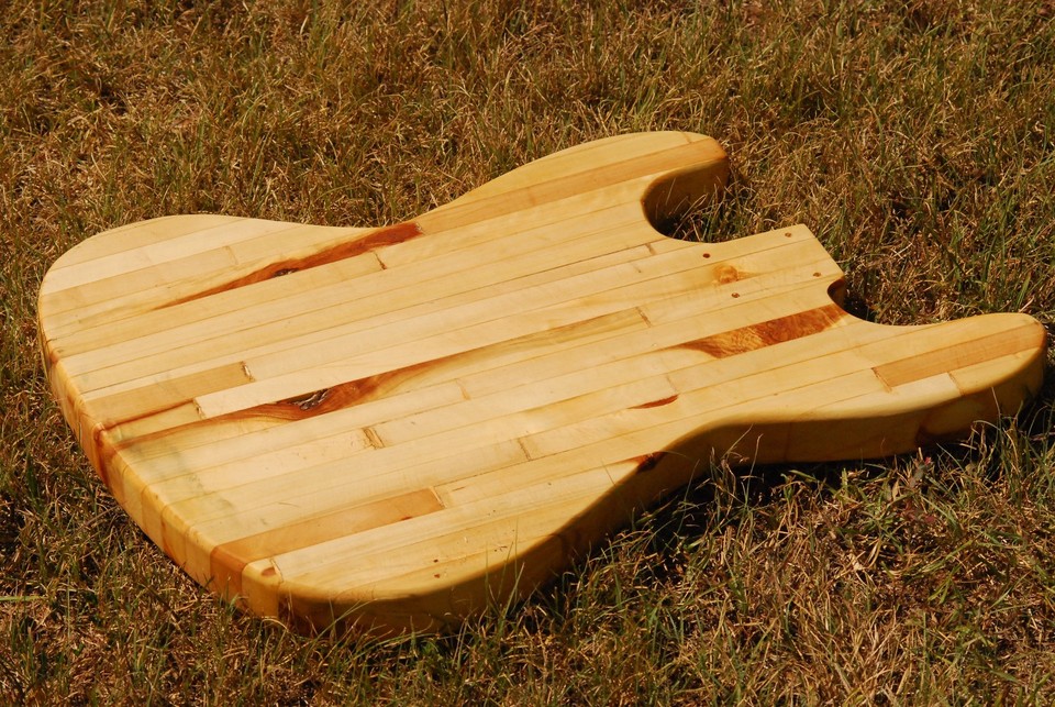 Reclaimed Jazz Bass Scrap Wood/Butcher Block Body | eBay