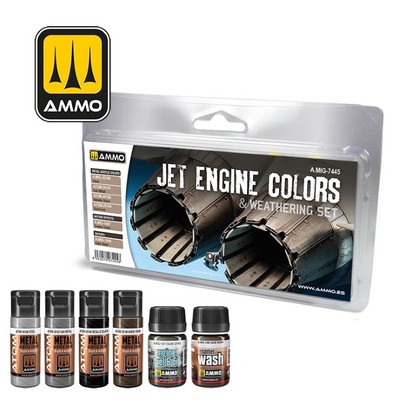 Jet Engine & Weathering Acrylic/Enamel Paint Set (6 Colors) | eBay