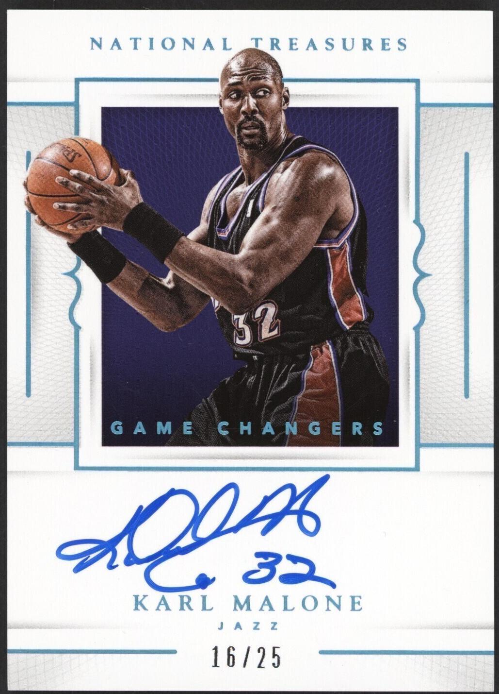 2015-16 Panini National Treasures - Game Changers Autographs Karl ...