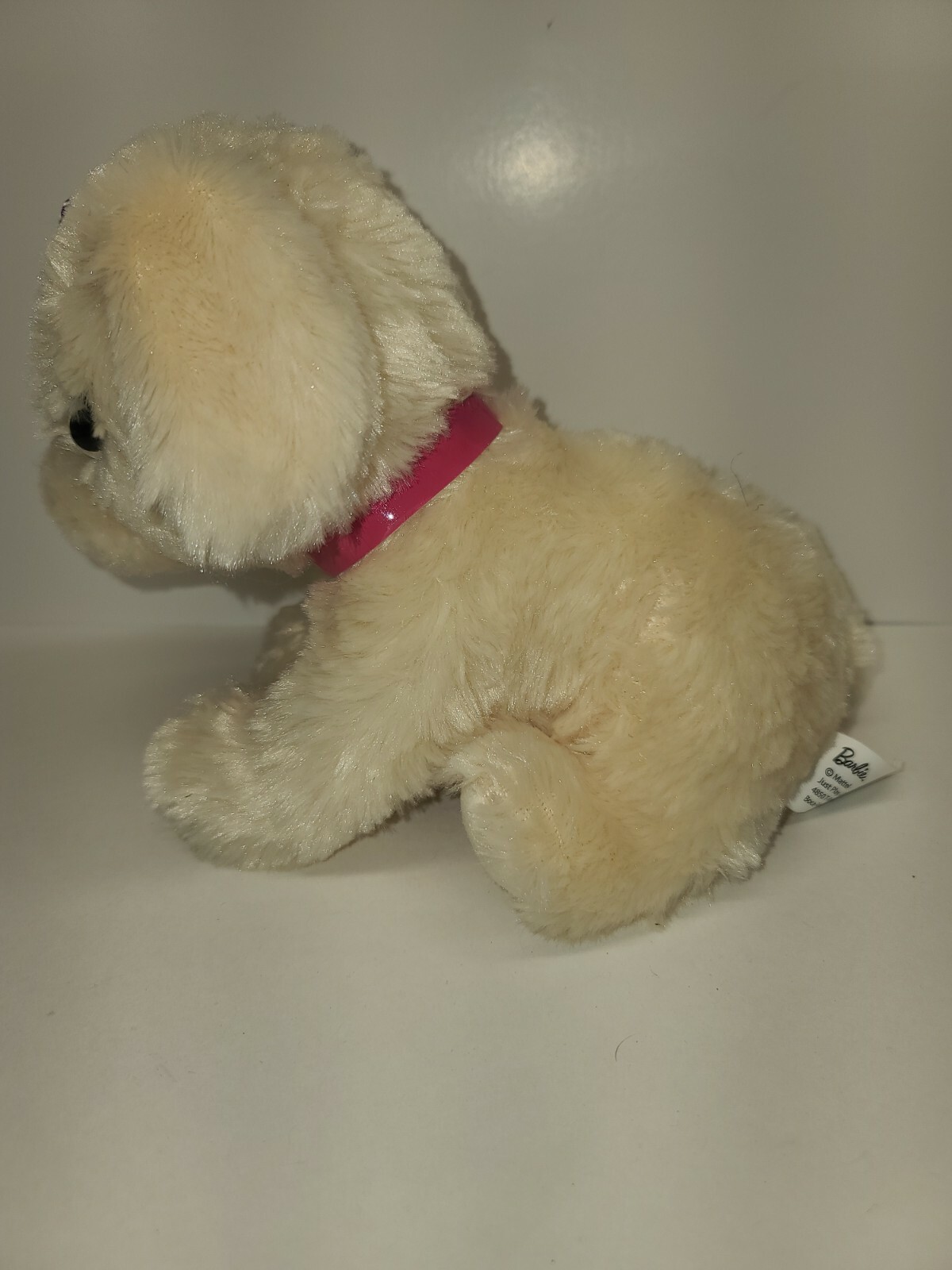 Mattel Barbie "Hug 'N Heal" Plush Dog, Barks Nose Light Up White 8 ...