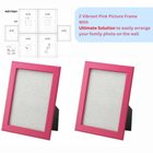 IKEA FISKBO 5X7 Photo Frame Dark Pink (2-Set) & MÅTTEBY Wall Template ...