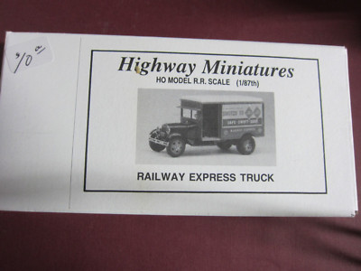 Jordan Highway Miniatures Railway Express Truck HO Kit 360-214 Mint In ...