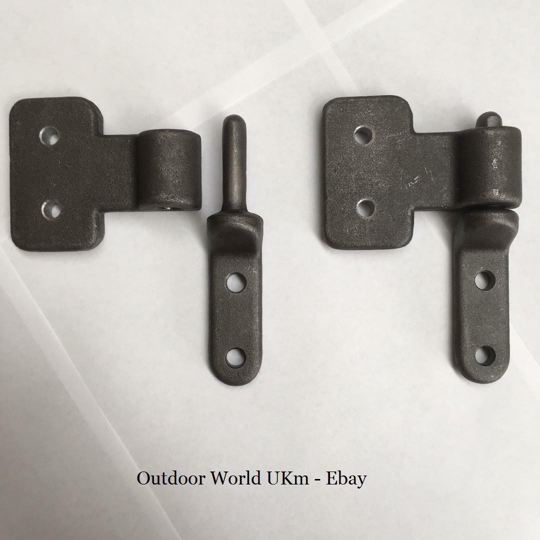 Wrought Iron Metal Steel Tail Gate Drop Down Hinges Pins Door Hangers ...