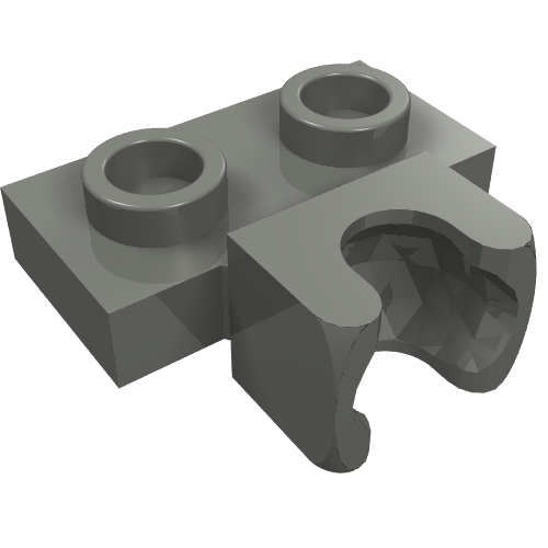 10x LEGO® Part 14704 - Plate, Modified 1 x 2 with Small Tow Ball Socket ...