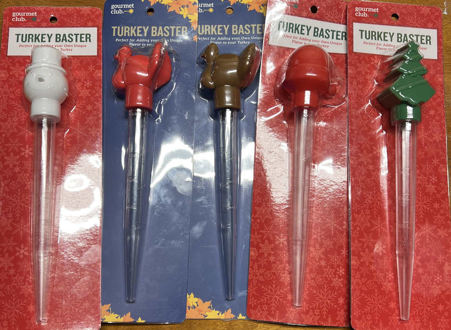 1 Gourmet Club Turkey Baster Kitchen Utensil Red Santa Hat Bulb , New ...