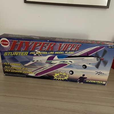 Cox 6020 Hyper Viper Stunter Control line .49 Gas Engine With Stunt ...