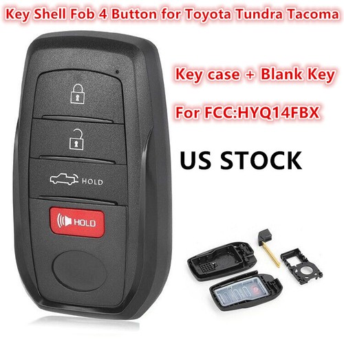 for 2022-2024 Toyota Tundra Tacoma Remote Key Case Shell Fob 4 Button ...
