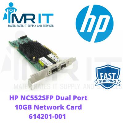 HP NC552SFP Ethernet Adapter 10GB/s 2 Port X 10GB SFP+ 614201-001 High ...