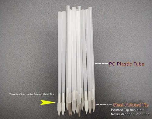 Spare Mini Spear Pointed Metal Tips Arrow with a Stair on the Tips ...