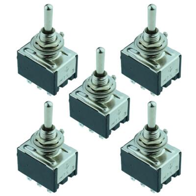 5 x On/on 3PDT Mini Toggle Switch Miniature 3A | eBay