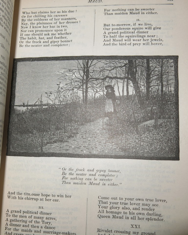 The Works of Alfred Lord Tennyson 1885 Gilt Cloth Victorian Gift ...