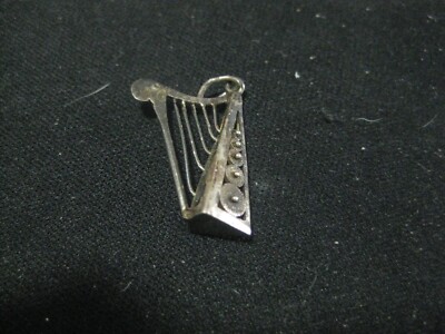 Sterling Silver Harp Charm | eBay