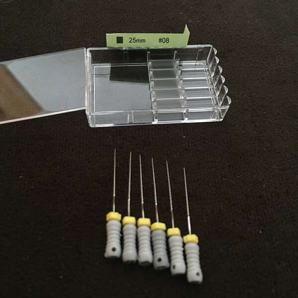 10 Packs Dental K-Files 25mm #08 SSt Endo Root Canal Files Hand Use K ...
