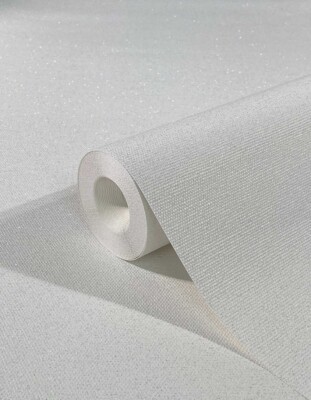 Elegantes Tapete Weiss Silber Glitzer Ebenbild