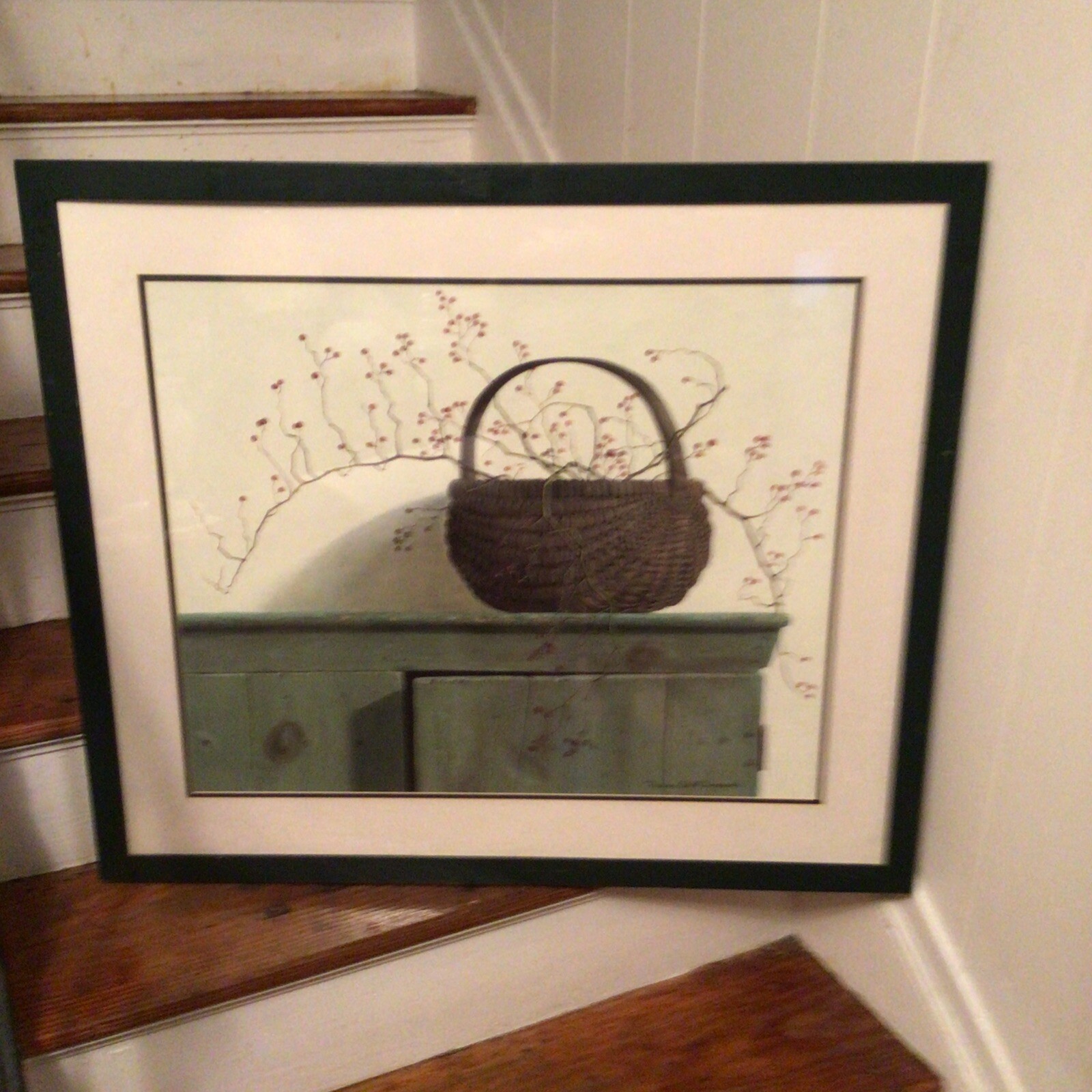 Signed/Framed & Matted wild Rose Berries 1987 Print by Pauline Eble ...