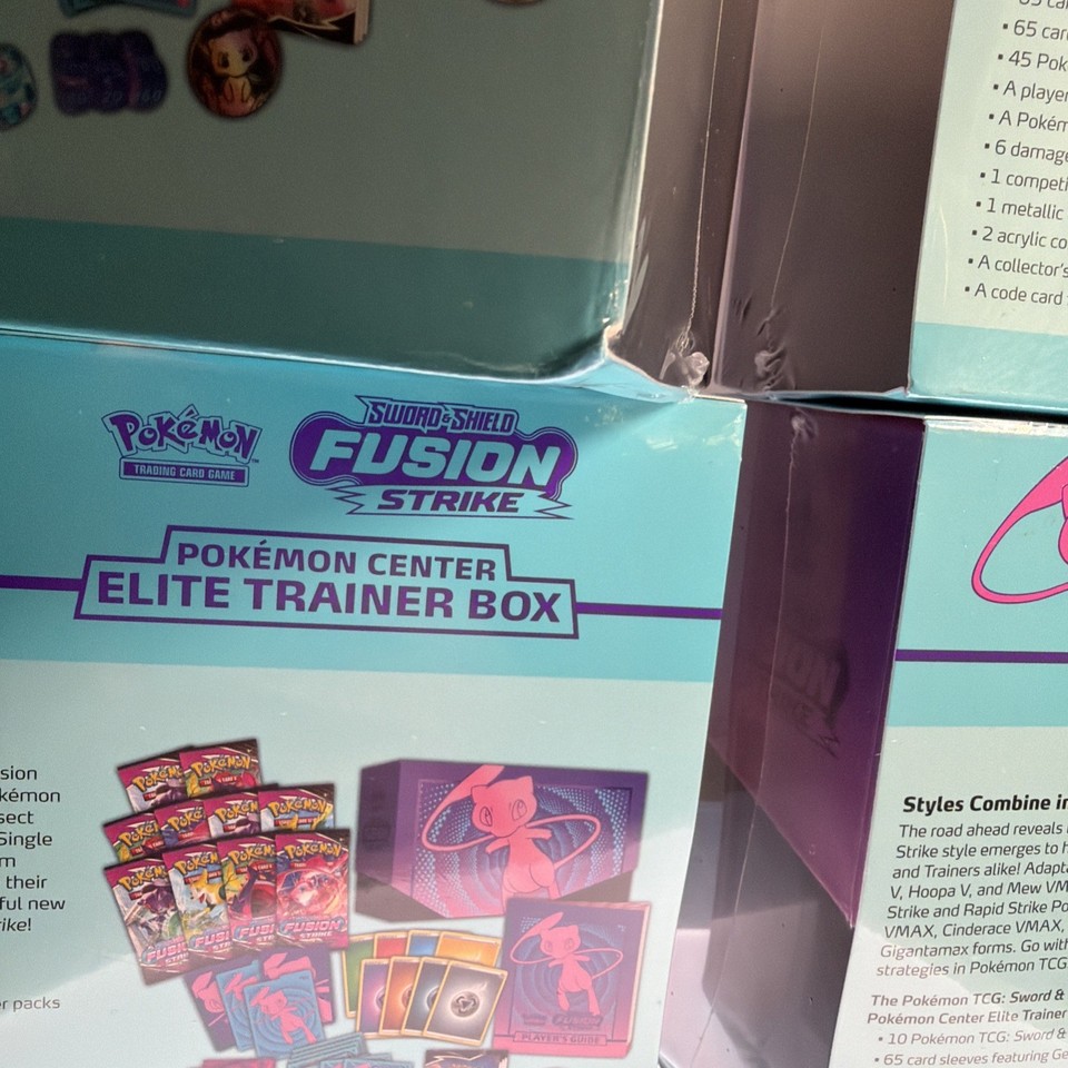 Fusion Strike Pokemon Center Exclusive Sword and Shield Elite Trainer ...