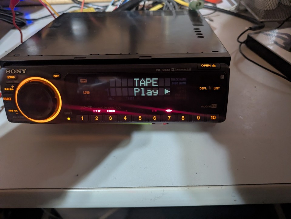 VTG Rare Sony XR-C900 Mobile ES Copper Car Stereo Cassette XDP-U50D ...