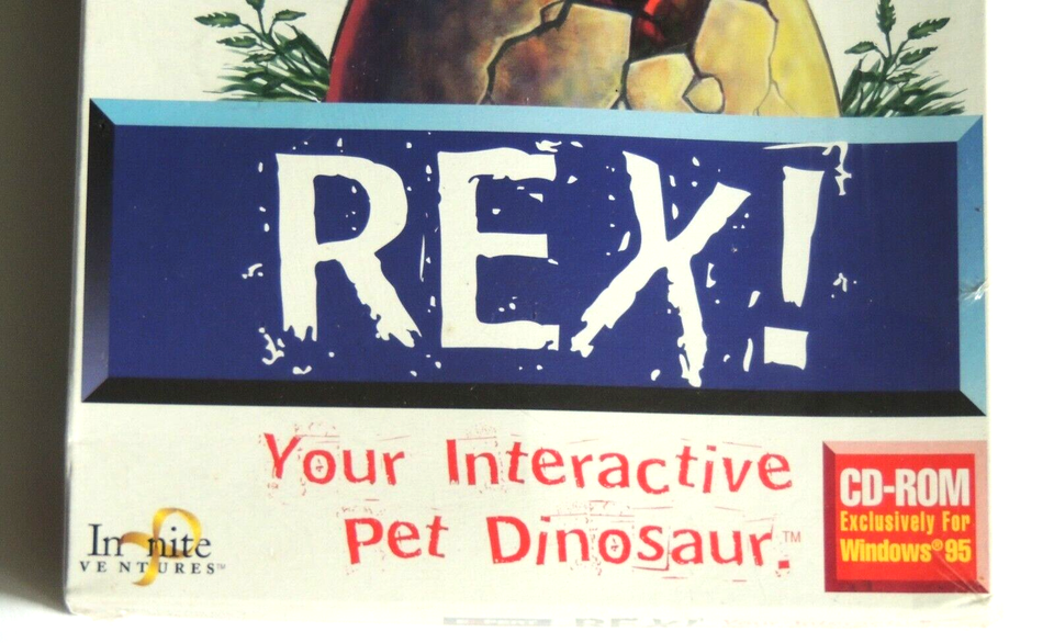 Expert Software Rex! Your Interactive Pet Dinosaur SEALED Box CD-Rom ...