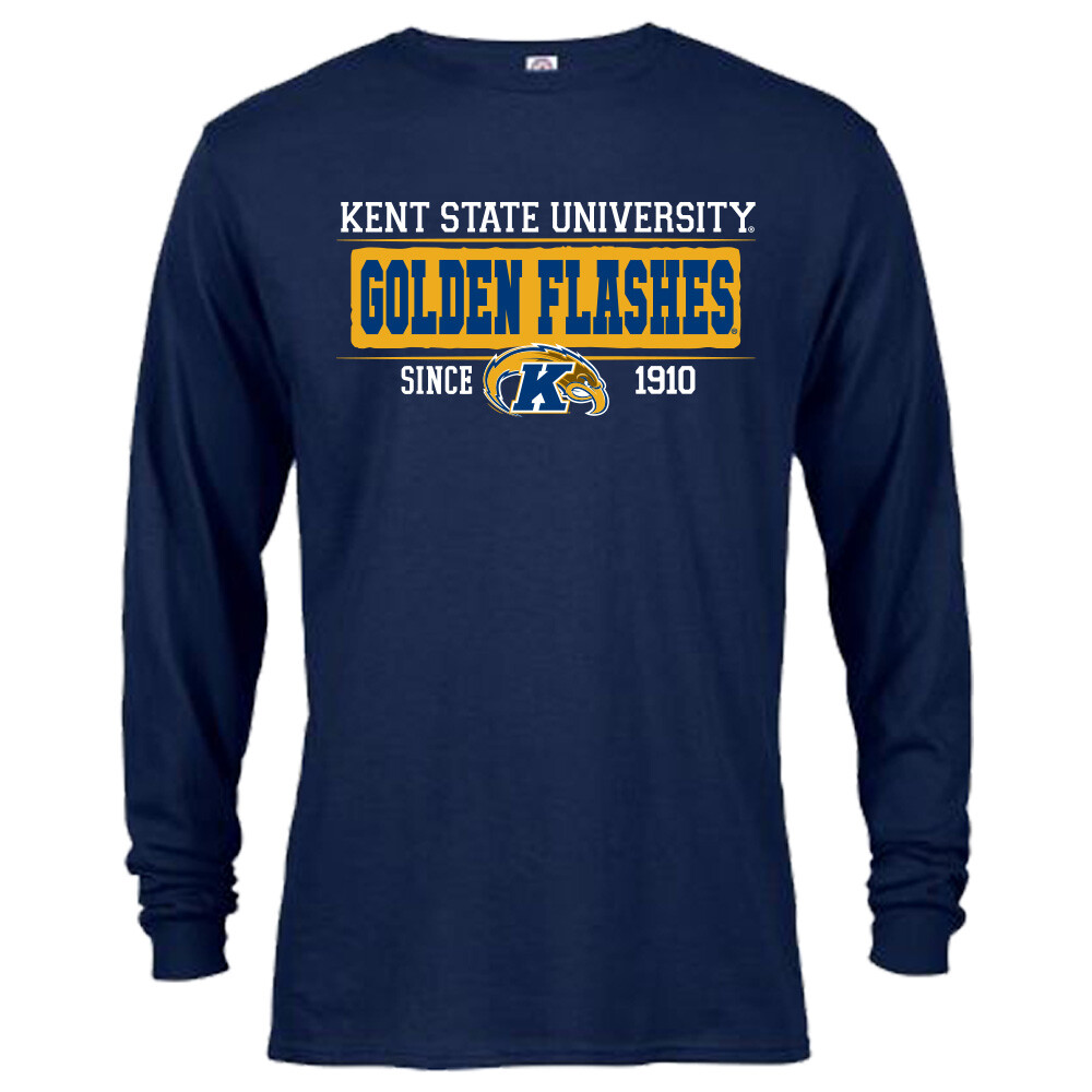 Kent State University Golden Flashes Since 1910 Bar Mascot Long Sleeve ...