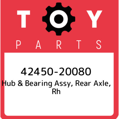 42450-20080 Toyota Hub & bearing assy, rear axle, rh 4245020080, New ...
