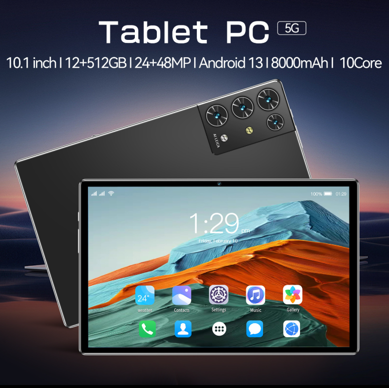 2025 Tablet Android 13 12GB +512GB Tablet PC Dual SIM 4G LTE 5G WiFi ...