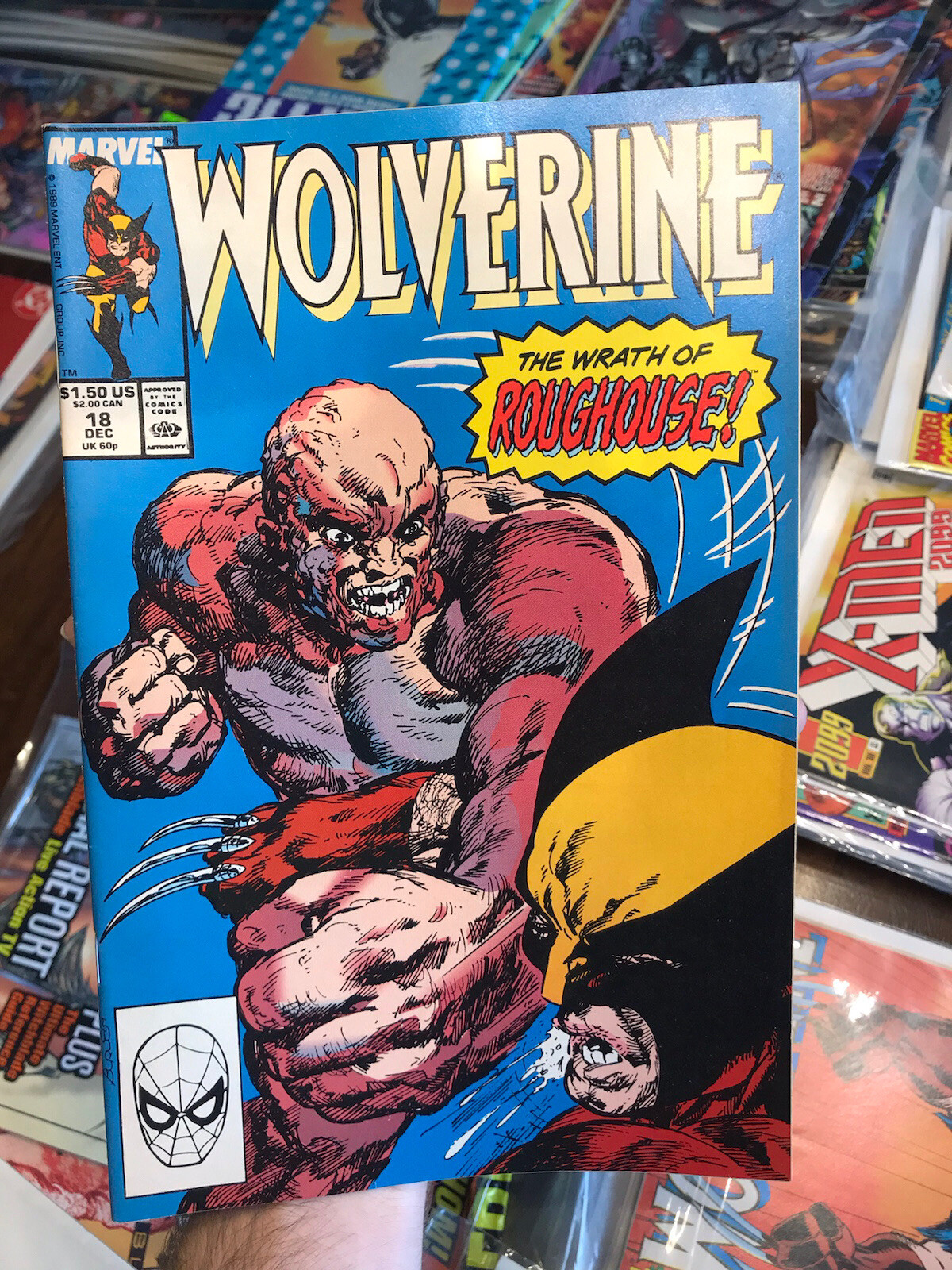 Marvel Comic "Wolverine #18 The Wrath Of Roughhouse DEC1989. | eBay