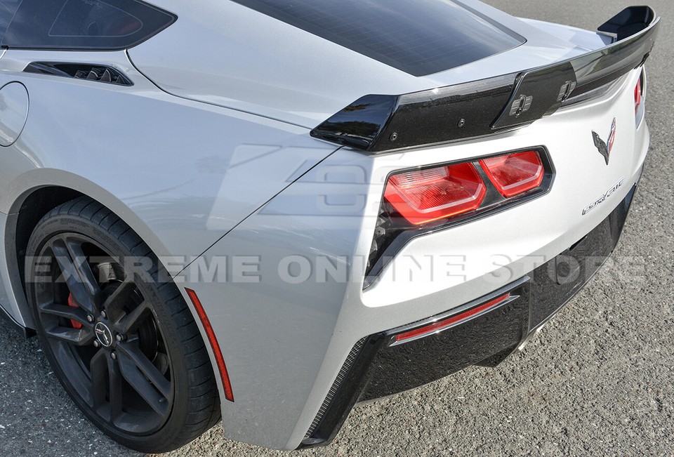 Z06 Z07 Stage 3 LIGHT TINT Rear Center Wickerbill Spoiler For 14-19 ...