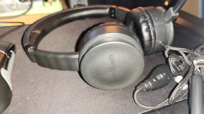 Blackweb On Ear USB Headset And Microphone Computer PC Gaming Headset ...