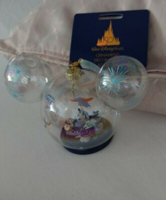 Disney World 50.JubiIäum Icon Glaskugel/Weihnachtsschmuck Limitiert ...
